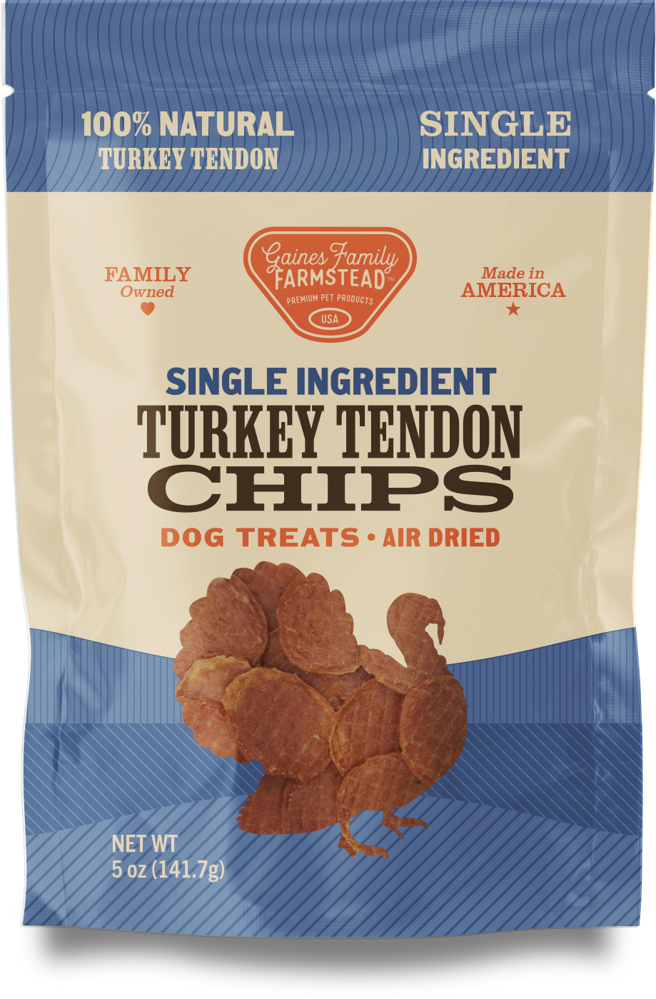 Gaines - Turkey Tendon Chips - 5oz - Burlo Pet Services